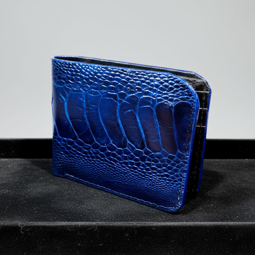 Struthio Vault - Ostrich Leg Leather Bifold Wallet - Jon B Leather